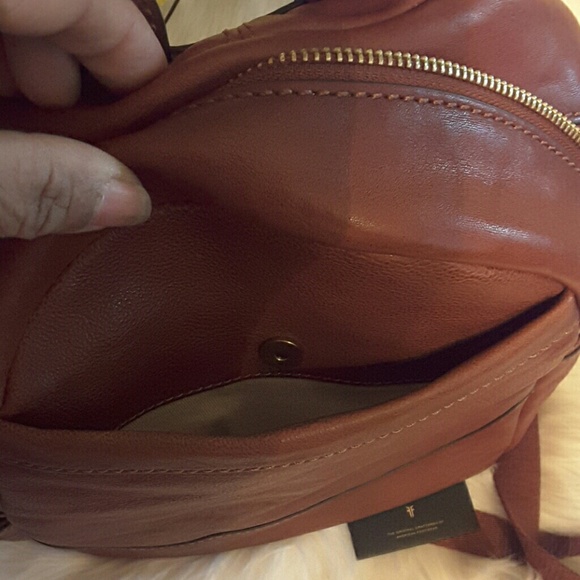 Frye | Bags | Frye Genuine Leather Backpack Front Split | Poshmark